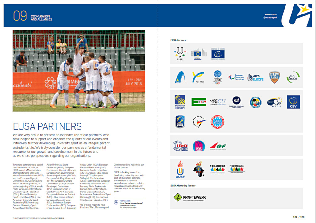 EUSA Magazine 2018-19 published | EUSA