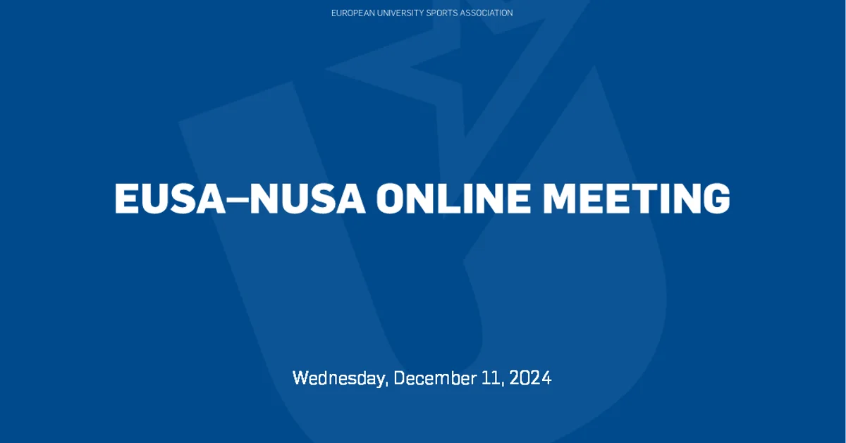 EUSA-NUSA online meeting - December 2024 | EUSA